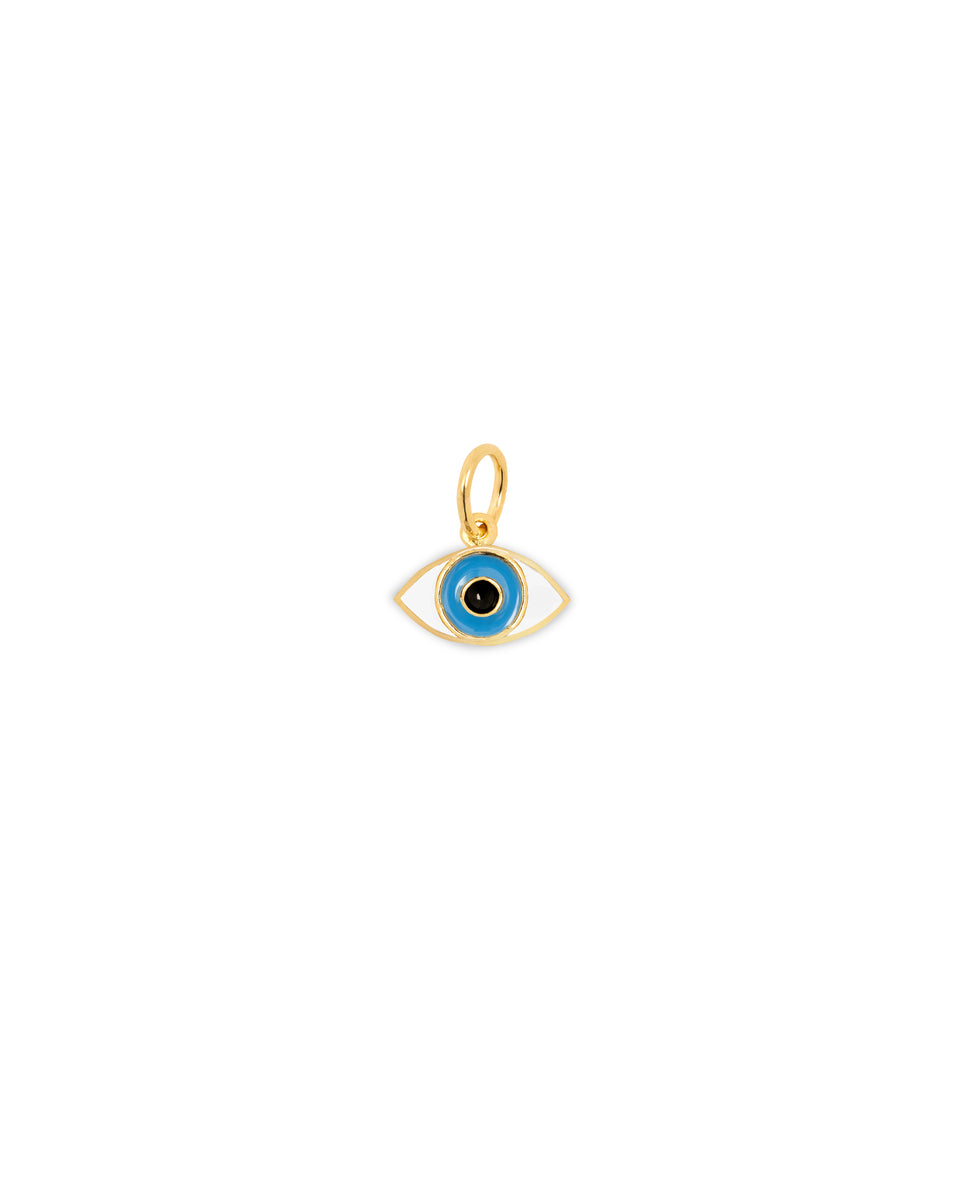 Mini Evil Eye Enamel Charm (Protection) – La Daje