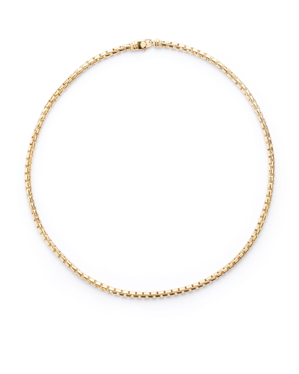 Luca 18k Gold Vermeil Rounded Link Chain Necklace – La Daje
